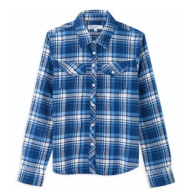 【Corpo X】女款合身雙口袋發熱法蘭絨襯衫(丈青) - momo購物網 - 好評推薦