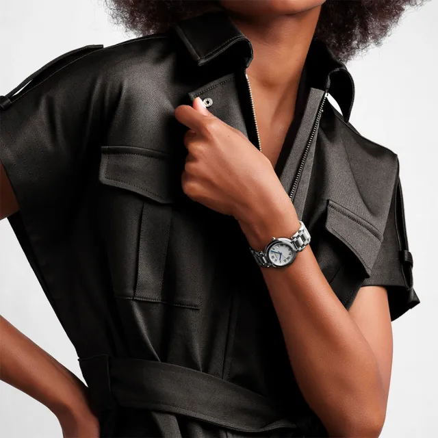 【LONGINES 浪琴】PrimaLuna 新月系列經典羅馬石英女錶(L81124716) - momo購物網