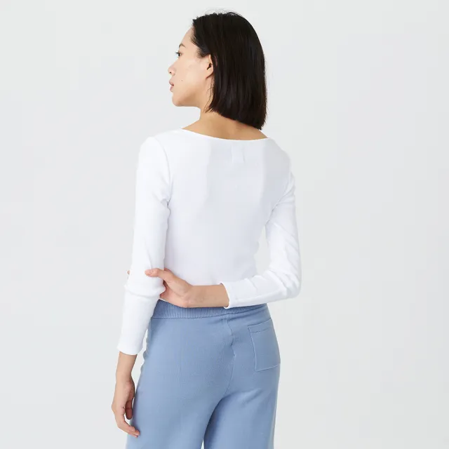 【GAP】女裝 女友T系列 純棉短版修身長袖T恤(790143-白色) - momo購物網 - 好評推薦 -2023年1月