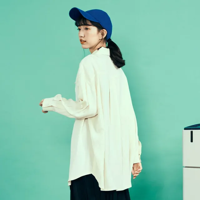 【gozo】minus g-限量系列 大尖領滑料落肩襯衫(三色) - momo購物網 - 好評推薦 -2023年3月