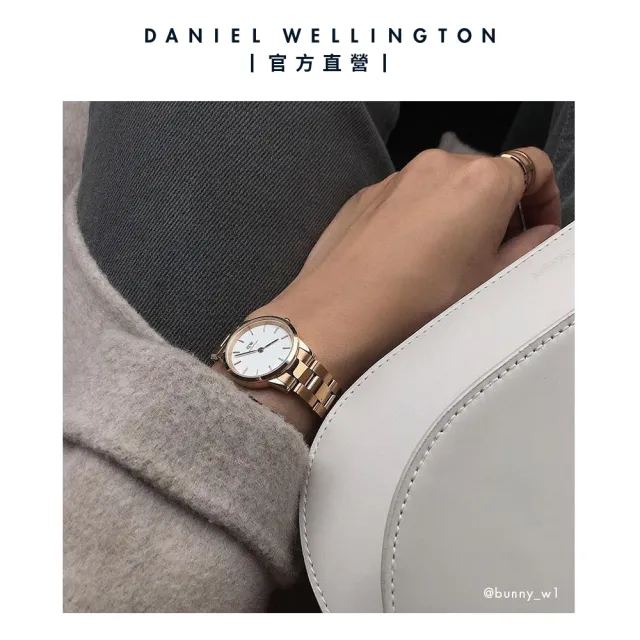 【Daniel Wellington】DW 手錶 Iconic Link 28mm/32mm精鋼錶 香檳金-白錶盤 - momo購物網 - 雙 ...