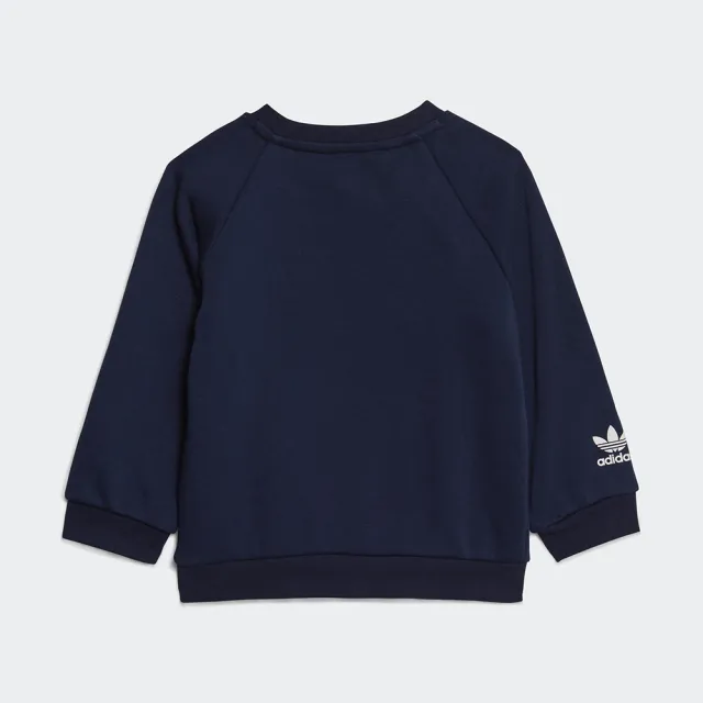 【adidas 愛迪達】套裝 上衣 長褲 大童 男童 女童 長袖上衣 運動 國際碼 CREW SET 藍 IC3023 - momo購物網 ...
