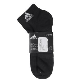 【adidas 愛迪達】襪子 Cushioned Ankle 黑 白 黑襪 短筒襪 短襪 單雙入 愛迪達(DZ9368)-momo購物網 ...