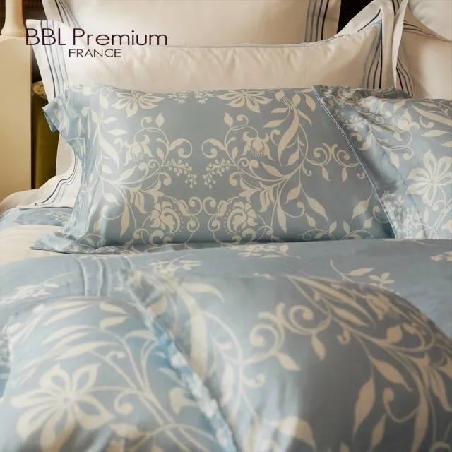 【BBL Premium】100%天絲印花床包被套組-藍茵花漾(加大) - momo購物網 - 好評推薦 -2024年6月