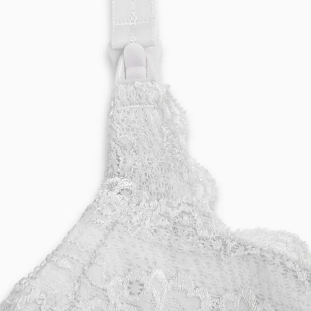 【Gennies 奇妮】超值*不思翼蕾絲美形深V哺乳內衣(霧灰GA14) - momo購物網 - 好評推薦