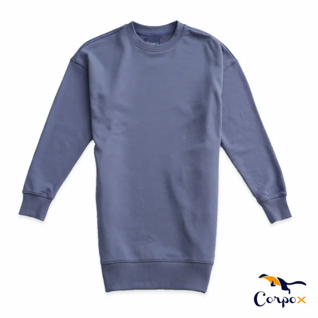 【Corpo X】女款長版圓領長袖衫(深藍) - momo購物網 - 好評推薦