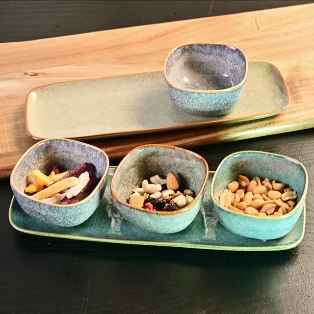 【YU Living 信歐傢居】日式和風陶瓷特殊釉小碟 150ml(3色/紫.綠.棕色/醬油碟.小菜碟) - momo購物網 - 好評推薦