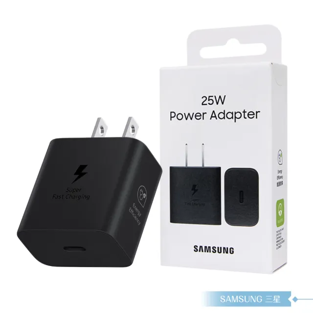 【Samsung 三星】正原廠新款盒裝 25W Type C 超快速充電器 EP-T2510(for S24 S23系列) - momo購物網 ...