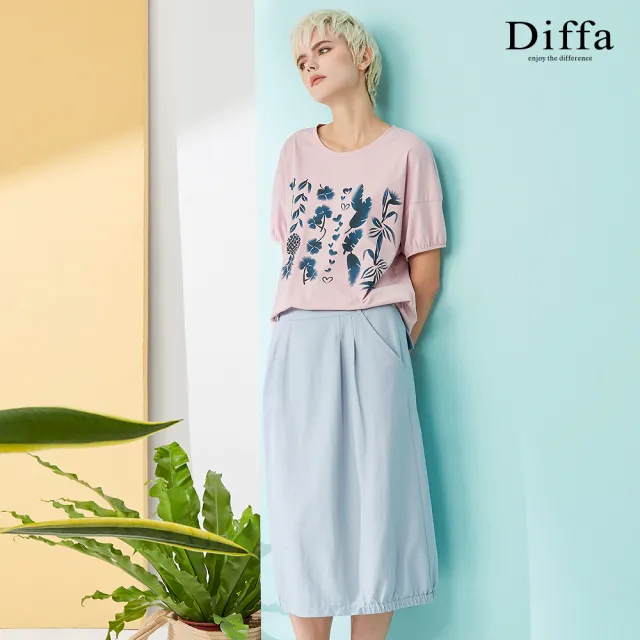 【Diffa】氣質花卉印花落肩針織衫-女 - momo購物網 - 好評推薦 -2024年5月