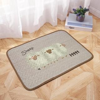 【BonBon naturel】小清新全棉防滑吸水地墊-40x60cm/可愛綿羊(地墊 止滑墊 防滑墊 吸水地墊)-momo購物網 - 好評 ...