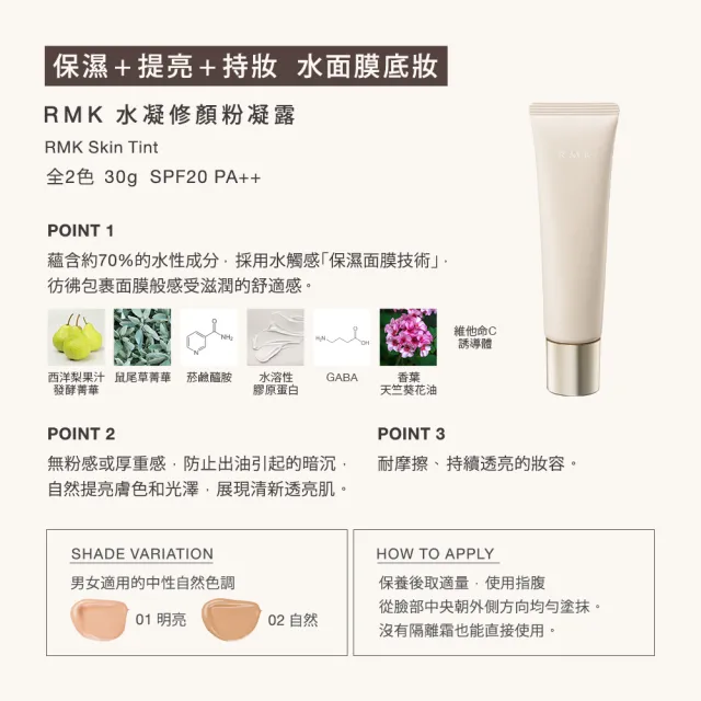 【RMK】水凝修顏粉凝露 30g(多色任選_加贈柔光粉霜) - momo購物網 - 好評推薦 -2024年3月