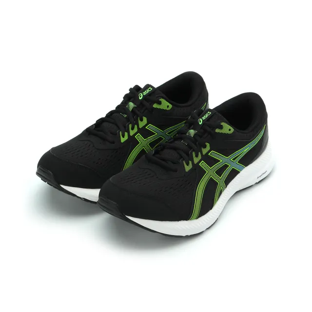 【asics 亞瑟士】GEL-CONTEND 8 舒適慢跑鞋 黑綠 男鞋 1011B493-012 - momo購物網 - 好評推薦 -2024年8月