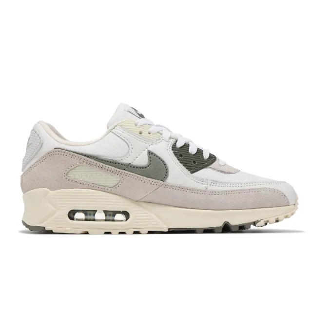 【NIKE 耐吉】休閒鞋 Air Max 90 SE 男鞋 白 綠 皮革 帆布 經典 氣墊 運動鞋(FZ5159-100) - momo購物網 ...